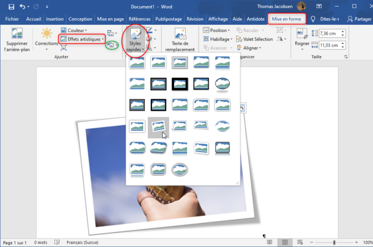 Insérer des images, formes, diagrammes dans un document Word • PEI